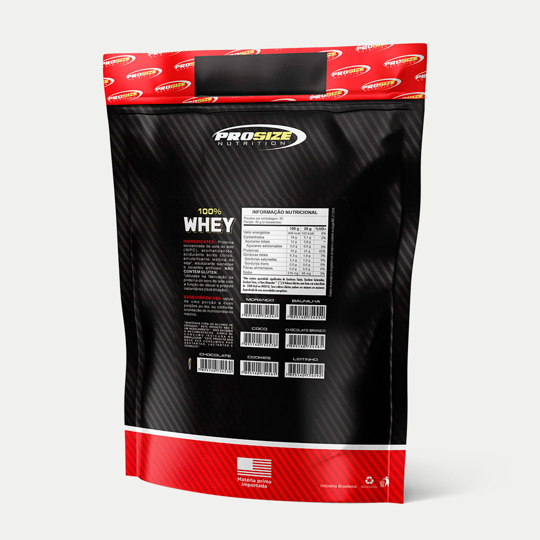 Whey Protein Concentrado 100% 907g - Prosize Nutrition
